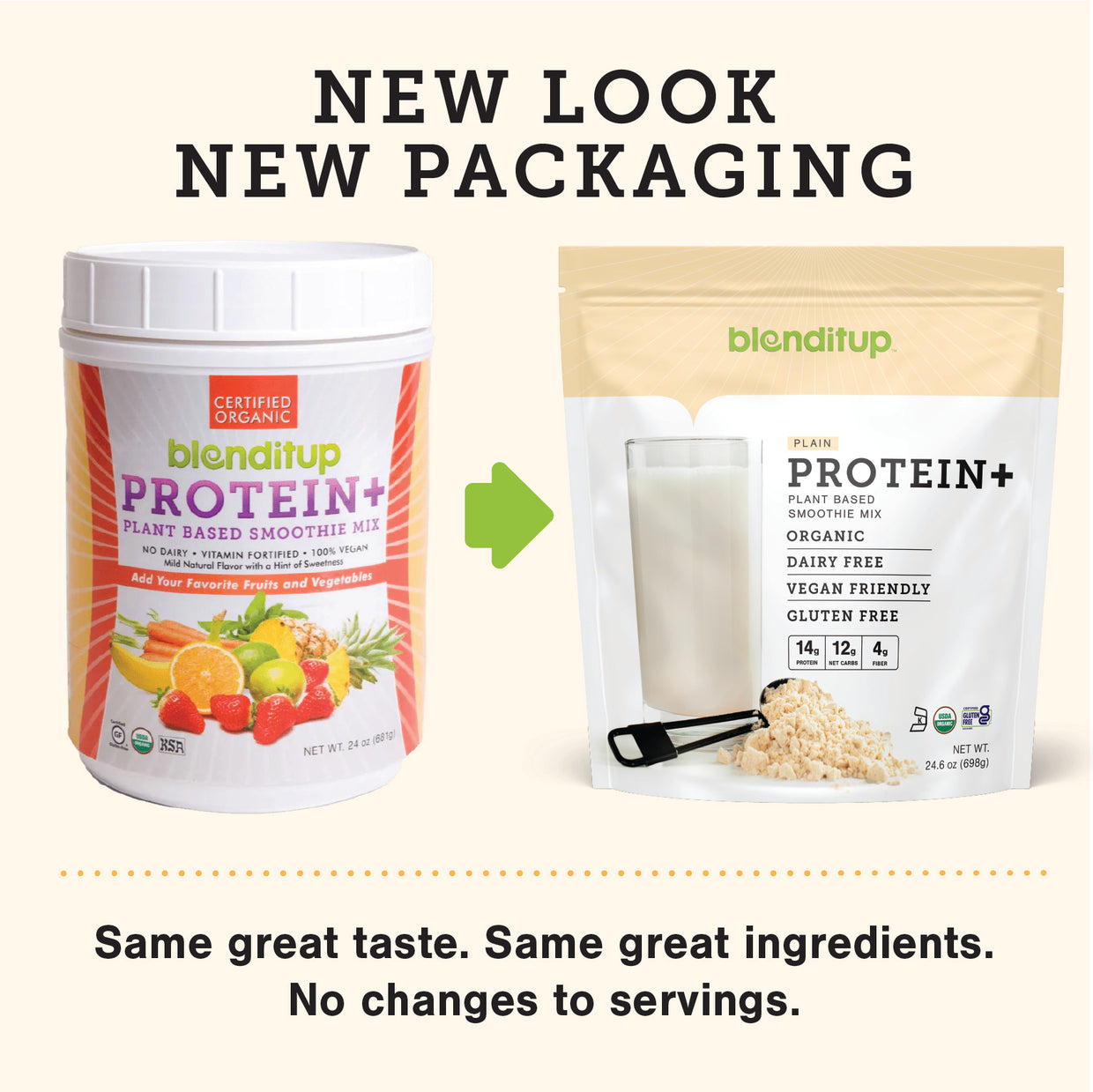 Organic Whole Vegan Protein Smoothie Mix – Blenditup™